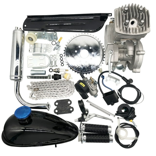 New 80cc 2 Stroke Motorized Bicycle Engine Kits DIY Electric Mountain ...