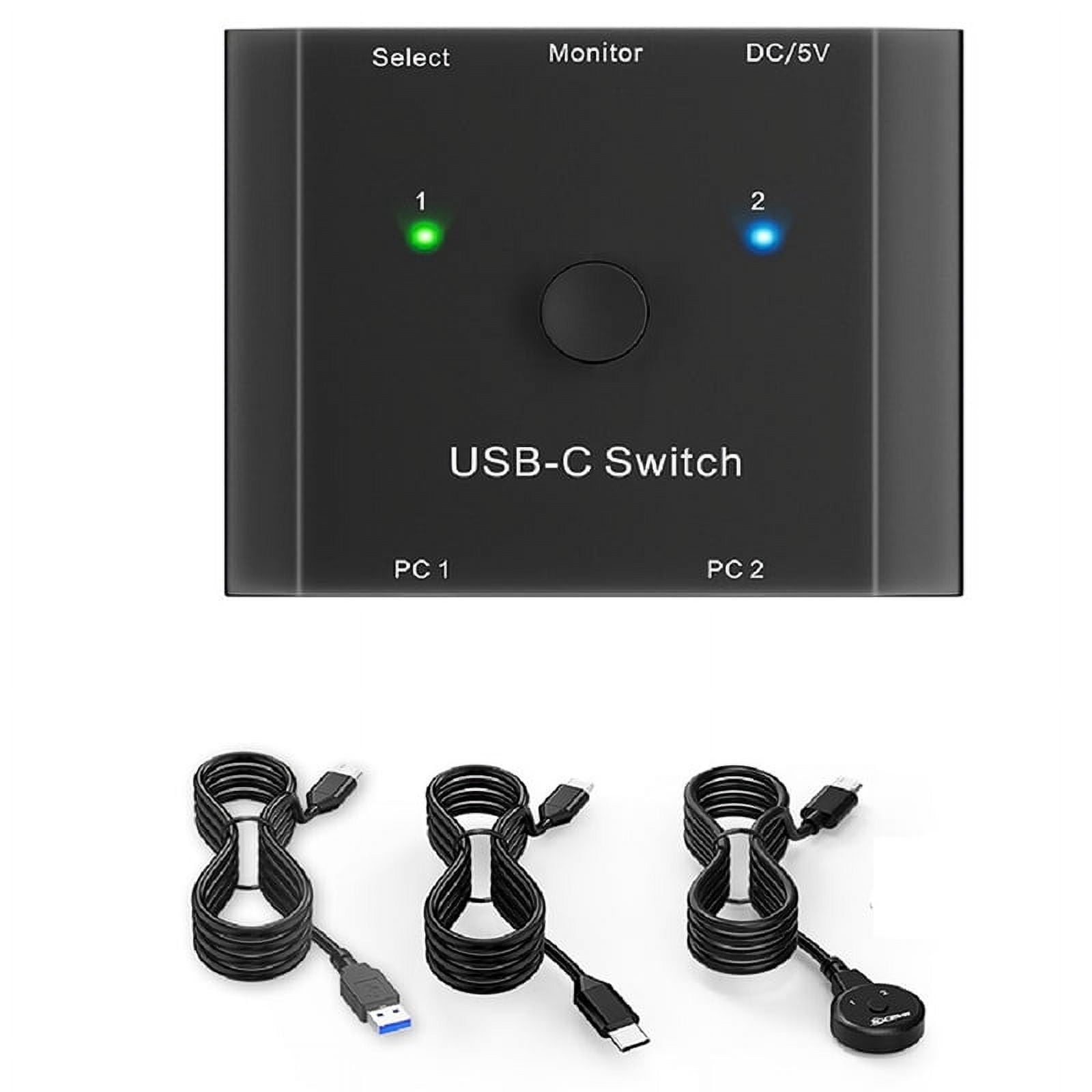 New 8K USB C KVM Switch USB3.1 Type-C Splitter Cable for Video 8K@30Hz ...