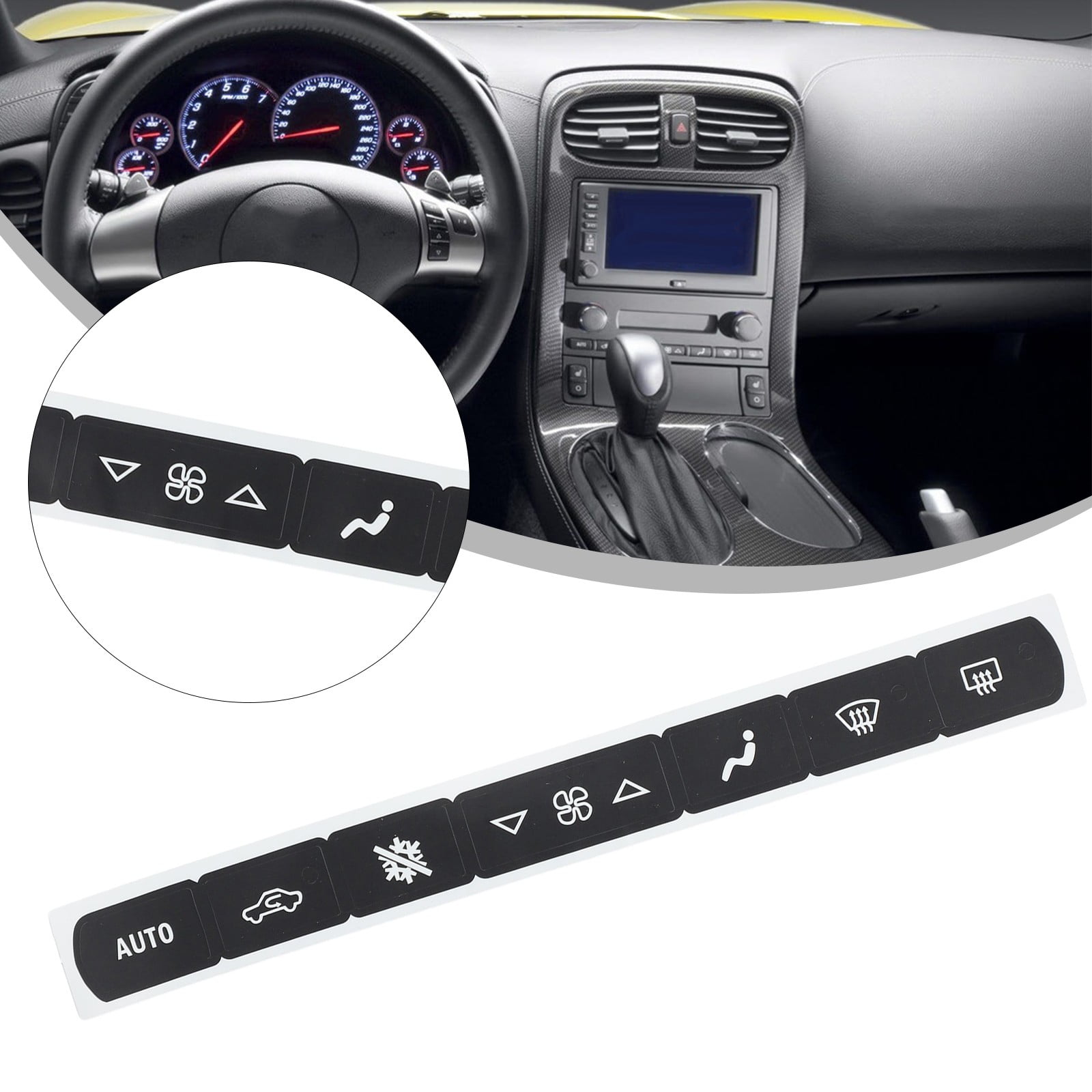 New A/C Climate Control Button Repair Decal For Corvette C6 2005-13 A/C ...