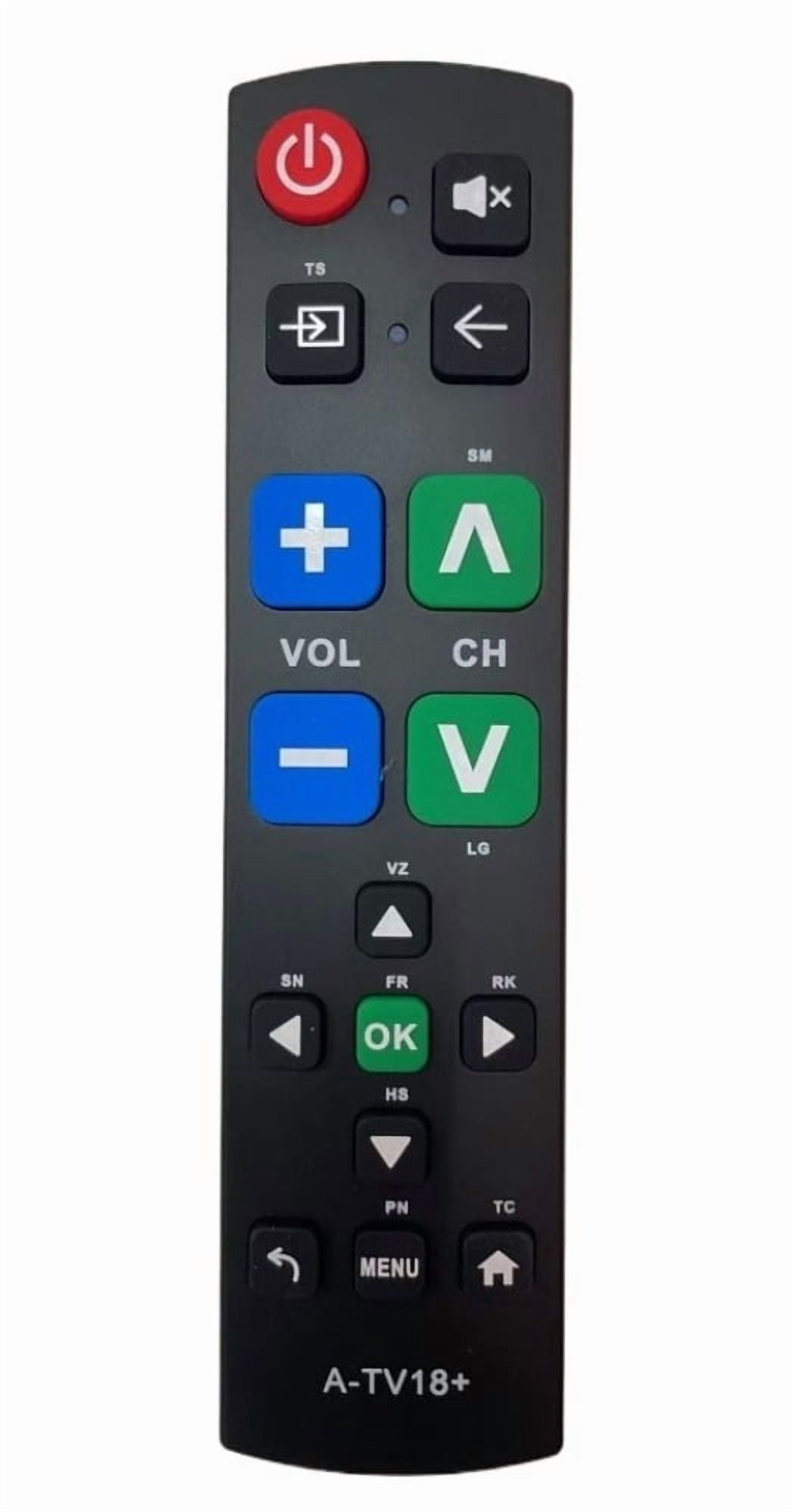 New A-TV18+ Universal for Many Brand Learning Functions Big Button TV ...