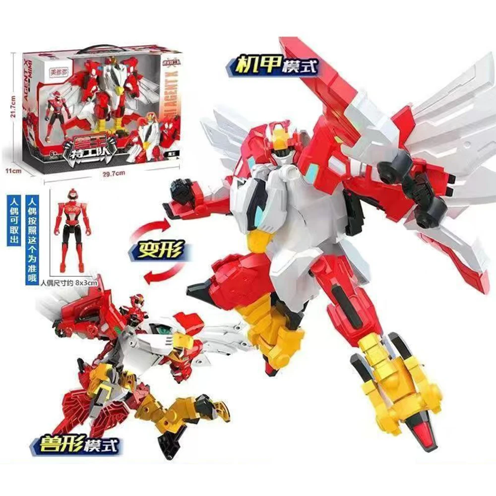 New ABS Mini Force Transformation Robot to Lion/Elephant Toys Action ...