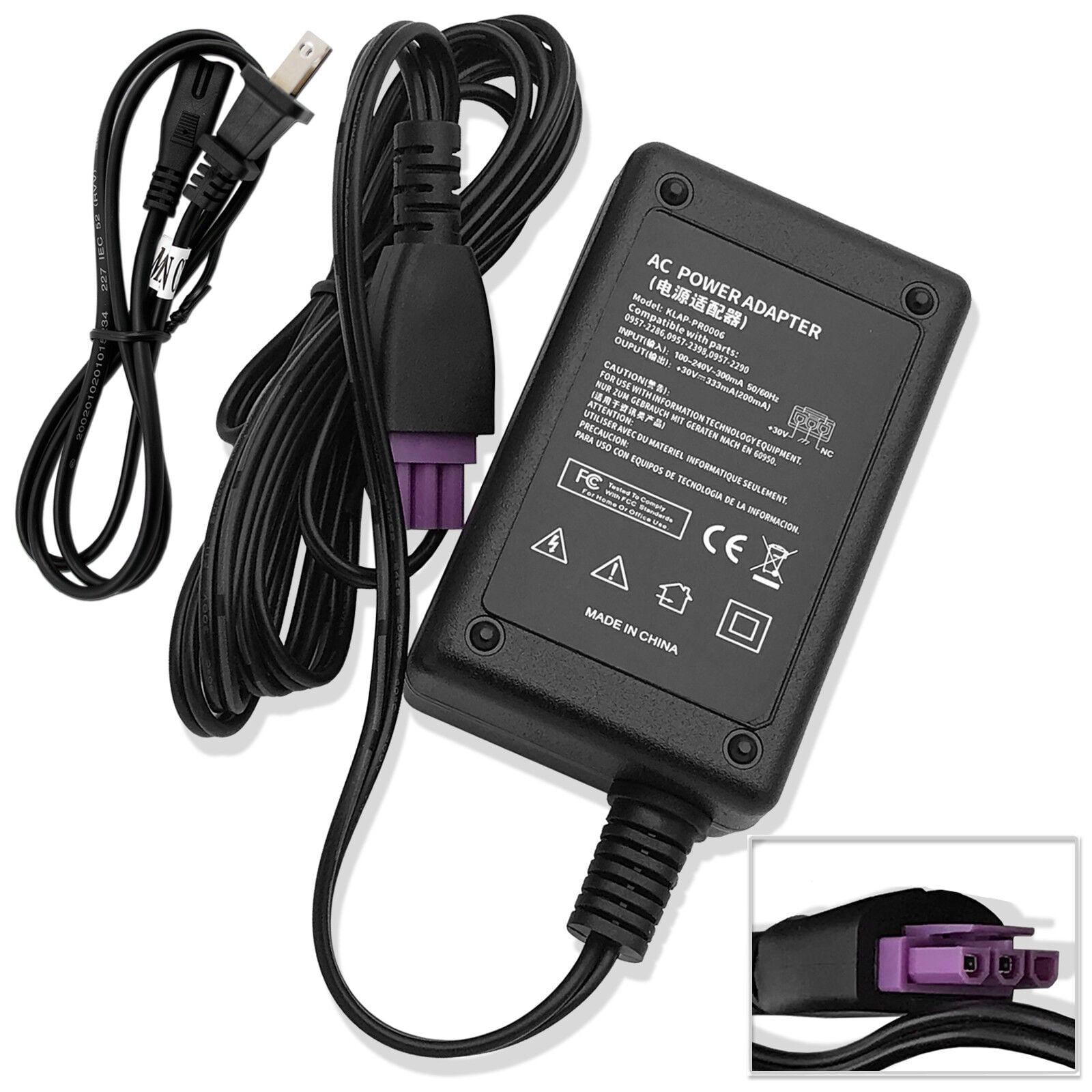 New AC Power Adapter Charger For HP Deskjet 2512 2514 3000 3050 3050A ...