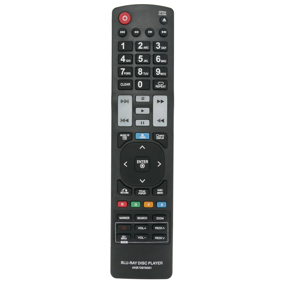 New AKB72975301 Replaced Remote for LG Blu-ray BD590 BX585 BX580 BD570 BD550 - Walmart Business ...