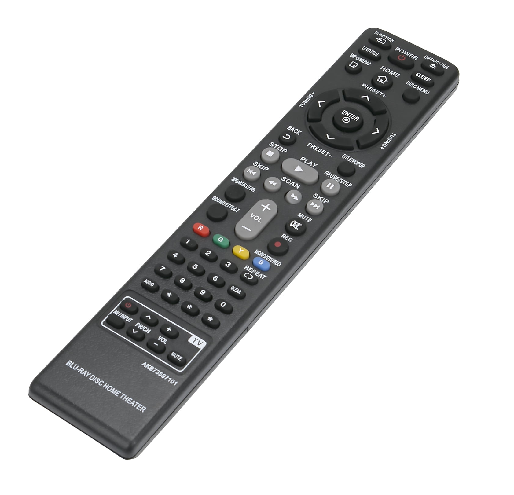 New AKB73597101 Replace Remote Control fit for LG Blu-Ray Disc Home ...