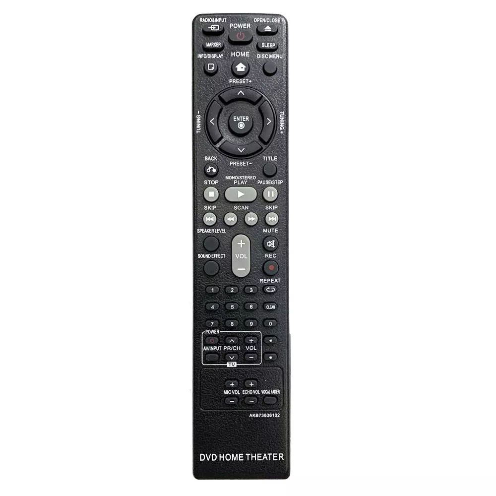 New AKB73636102 For LG DVD Home Theater Remote Control AKB37026852 ...