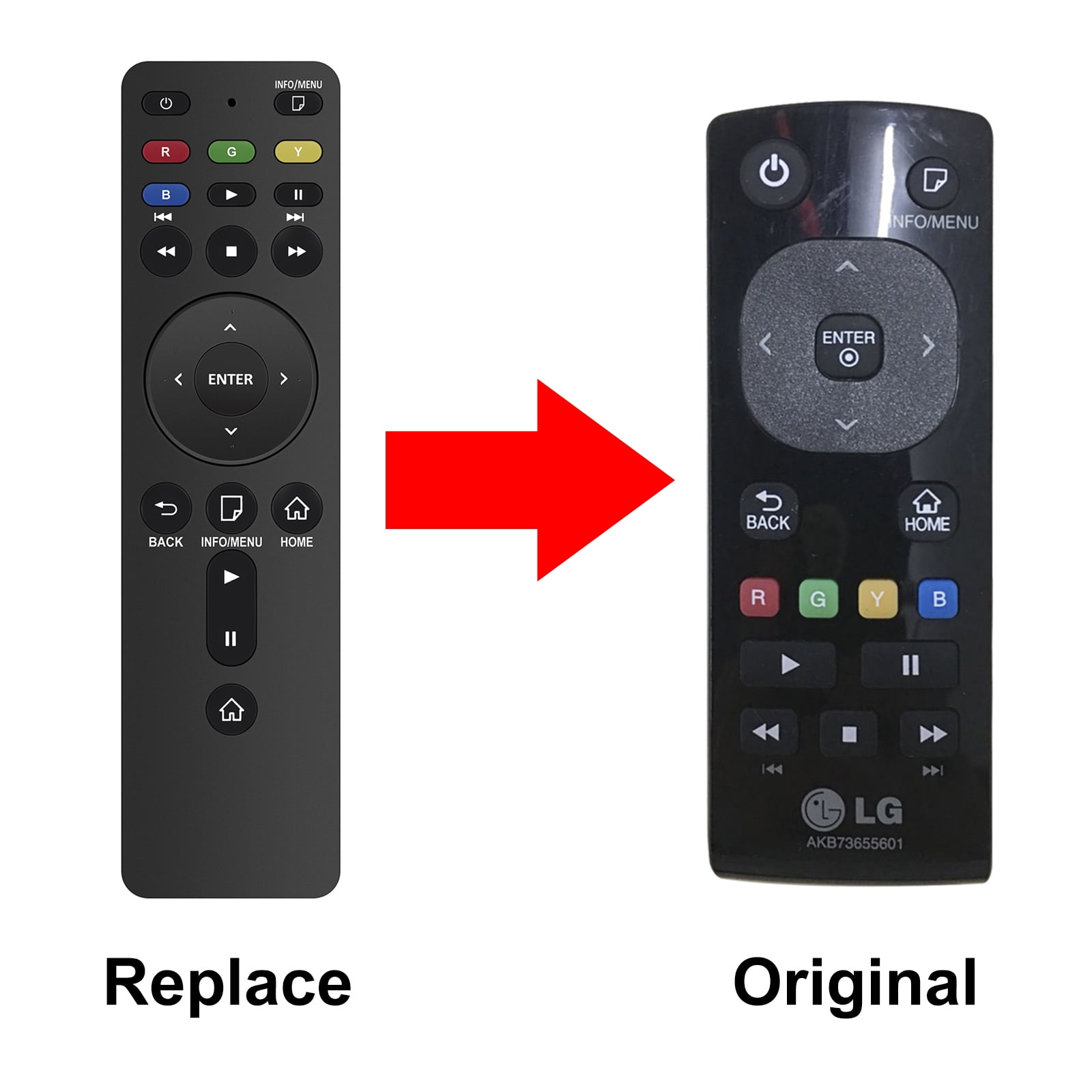 New AKB73655601 Remote Control for LG Media Player Smart TV SP520 ...