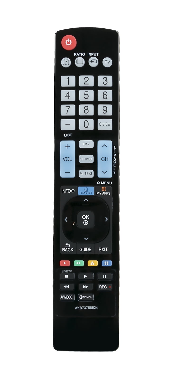New AKB73756524 remote control fit for LG Smart TV 55LN5700 60LN5700 ...