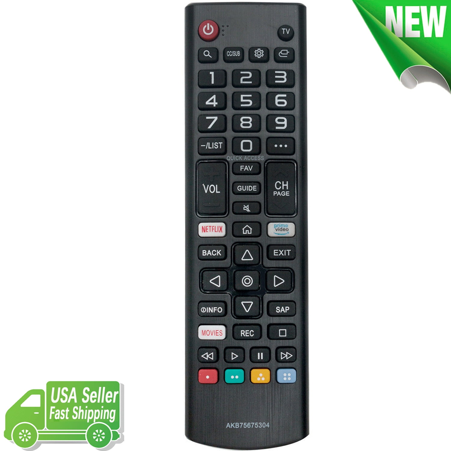 New AKB75675304 Replace Remote Control for LG Smart TV 50UN7000PUC ...