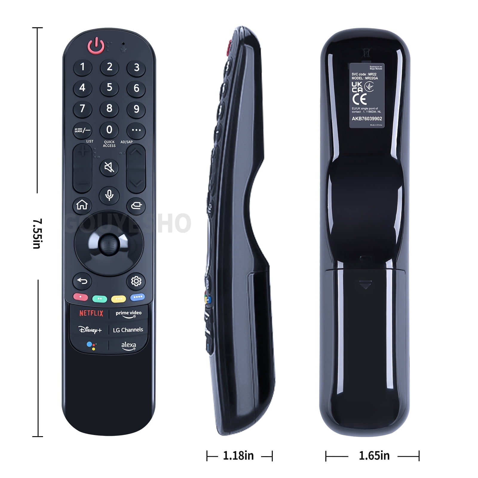 New AKB76039902 MR22GA Replacement infrared Remote Control For LG TV ...