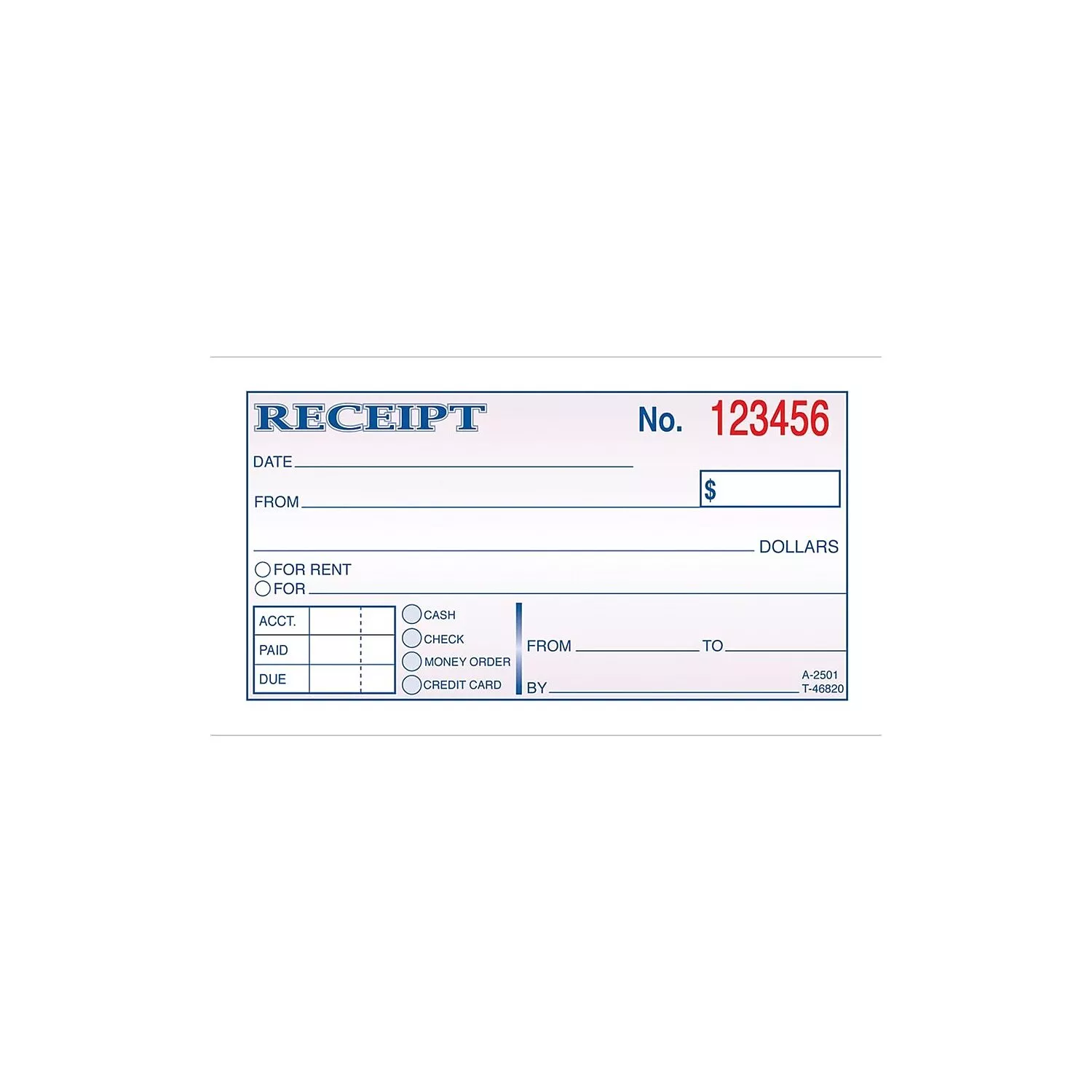 New Adams Receipts Book 2.75"L x 5.38"W 50 Sheets/Book 3/Pack (DC2501-3 ...