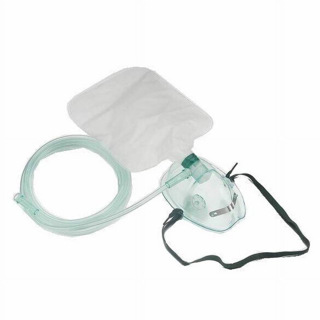 New Adult Oxygen Mask Non-Rebreather with Bag and 7 foot Tubing ...