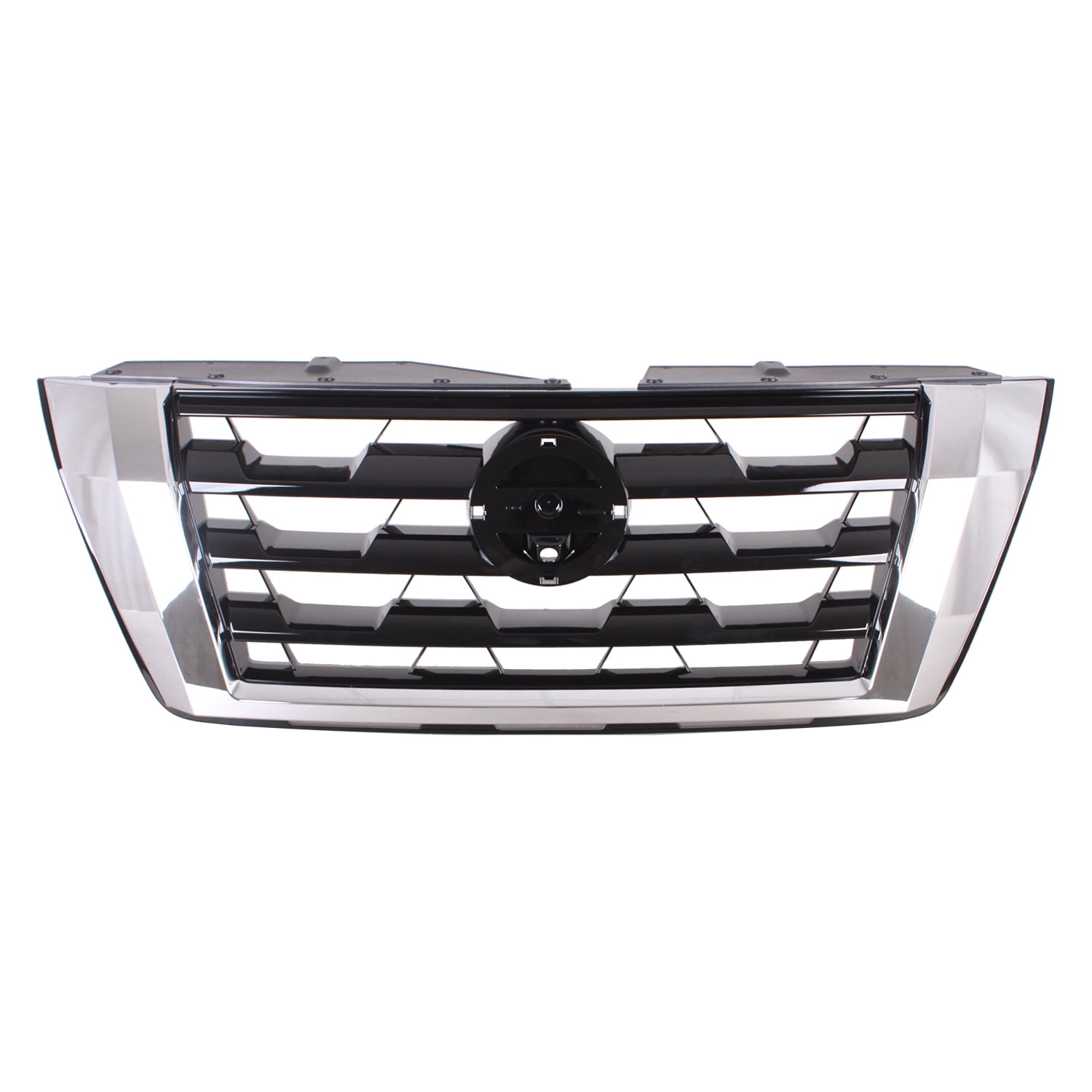 New Aftermarket Black W/Chrome Frame Front Grille 623106JL0B One Piece ...