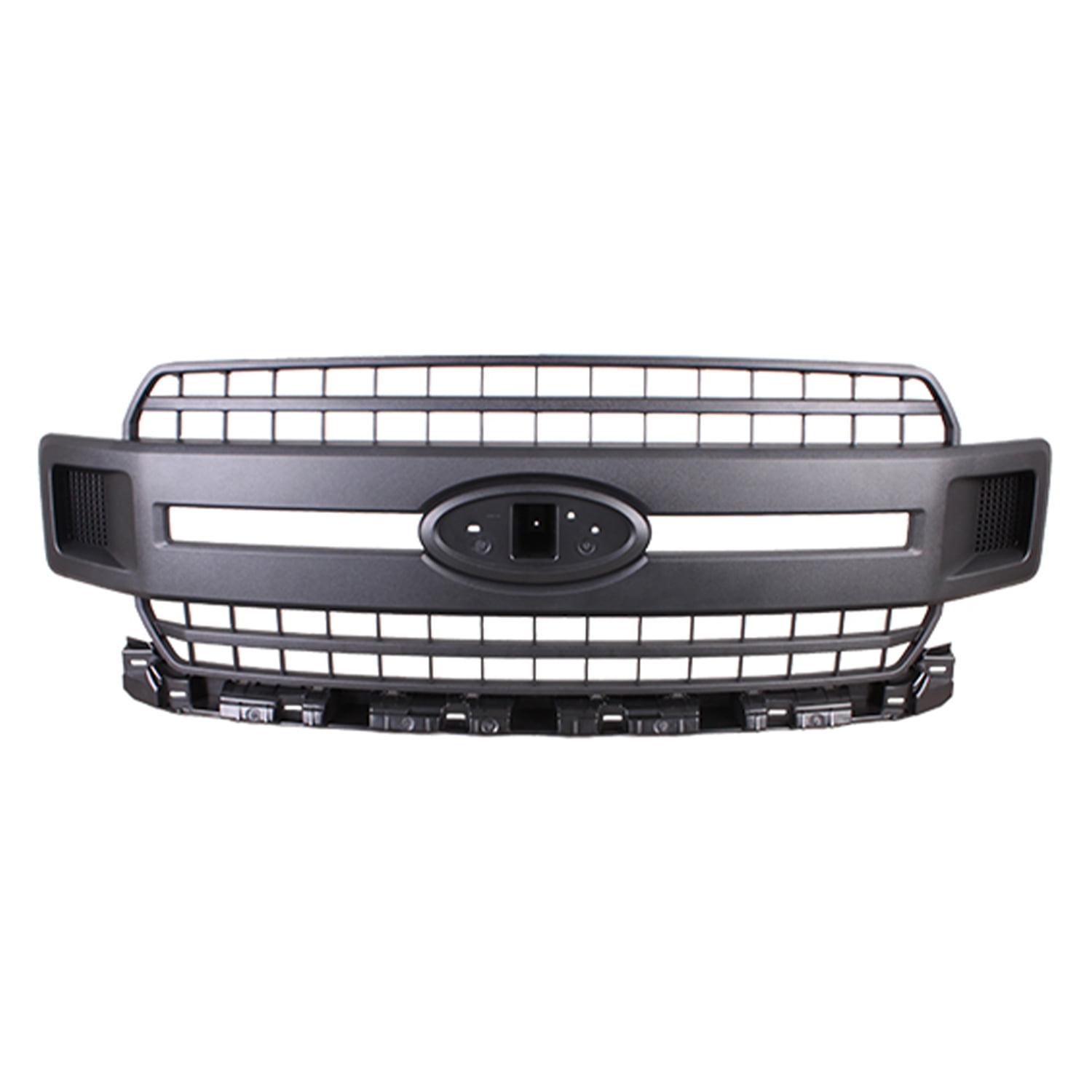 New Aftermarket CAPA Black Front Grille Replaces JL3Z8200AB One Piece ...