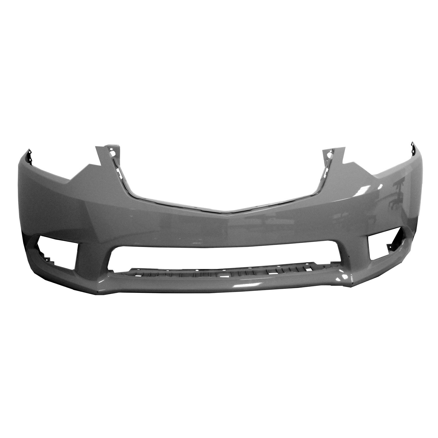 New Aftermarket CAPA Unpainted Front Bumper Cover Replaces ...