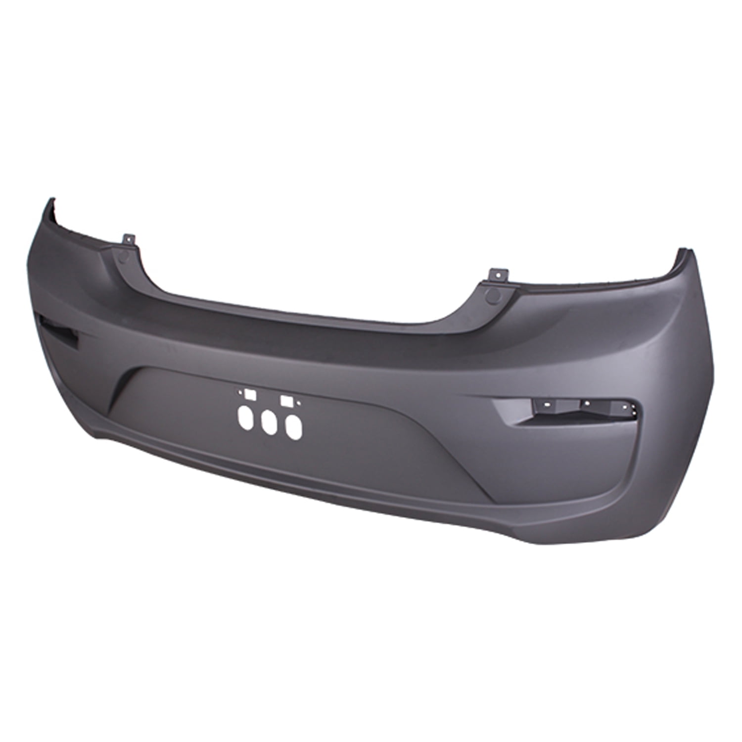New Aftermarket CAPA Unpainted Rear Bumper Cover Replaces 6410C972 fits ...