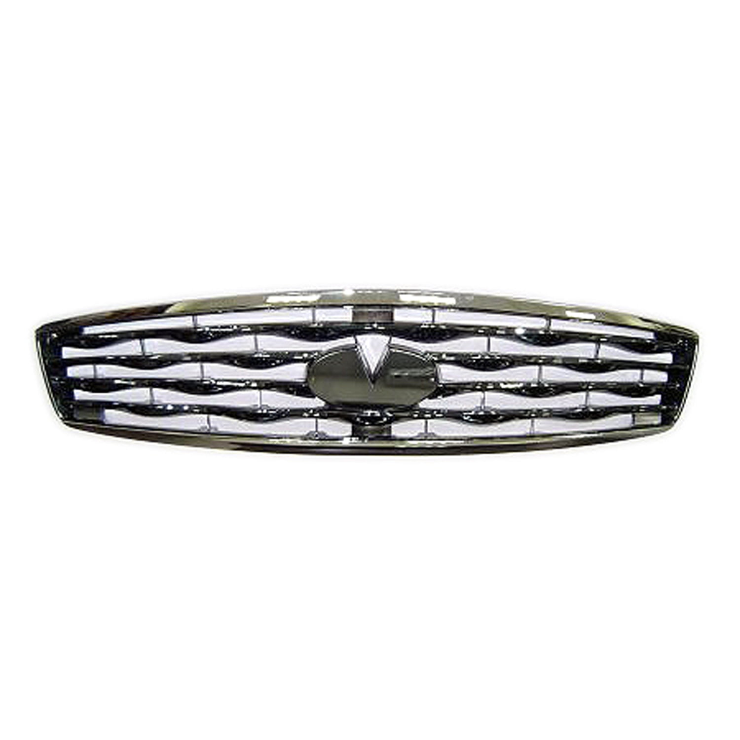 New Aftermarket Chrome And Titanium Front Grille 620701CA0A One Piece ...