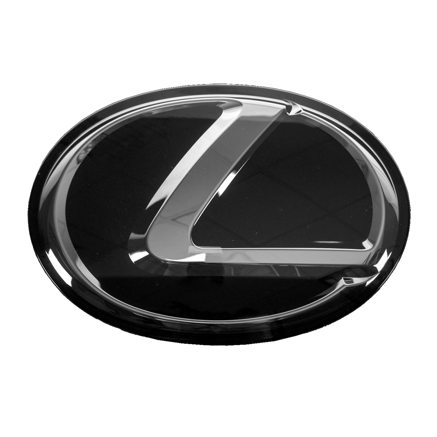 New Lexus Black / Chrome Grille Emblem 5314160090 OEM fits 2014-2019 ...
