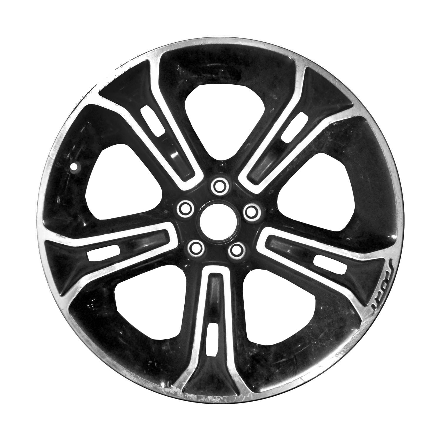 New Aftermarket Machined and Painted Black Aluminum Wheel 20 x 9 fits ...