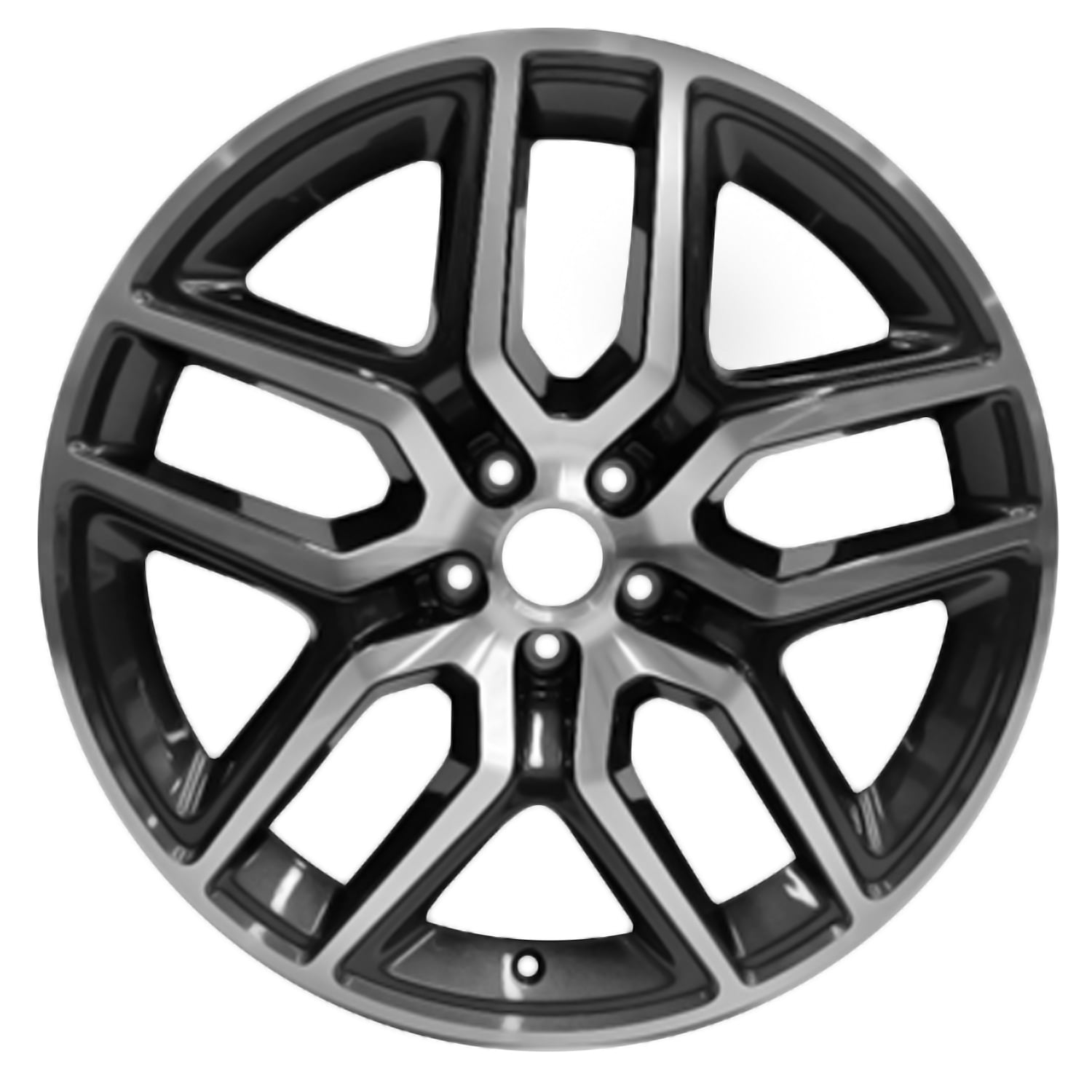 New Aftermarket Machined and Painted Charcoal Aluminum Wheel 20 x 9 ...