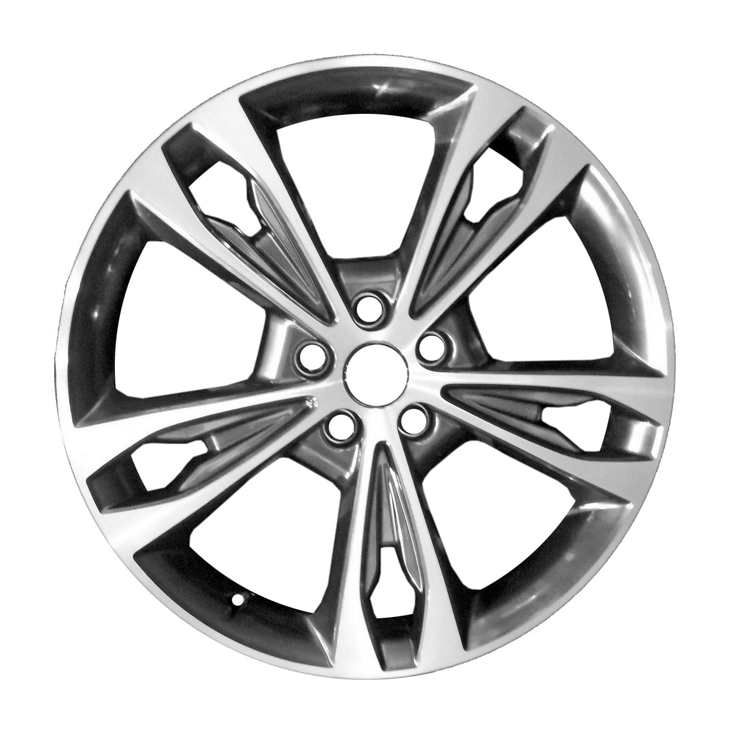 New Aftermarket Machined and Painted Dark Charcoal Aluminum Wheel 19 x ...