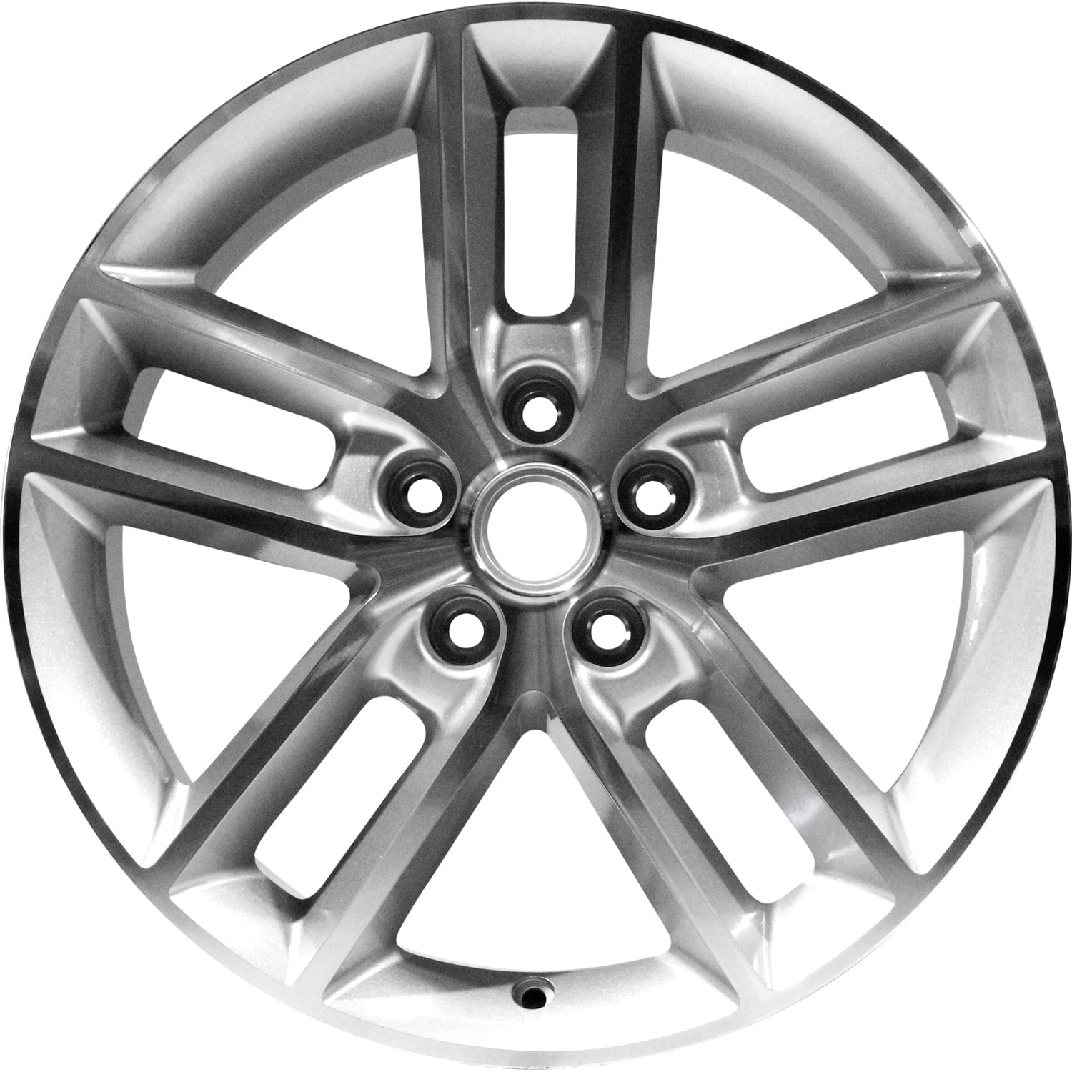 New Aftermarket Machined and Painted Silver Aluminum Wheel 18 x 7 ...