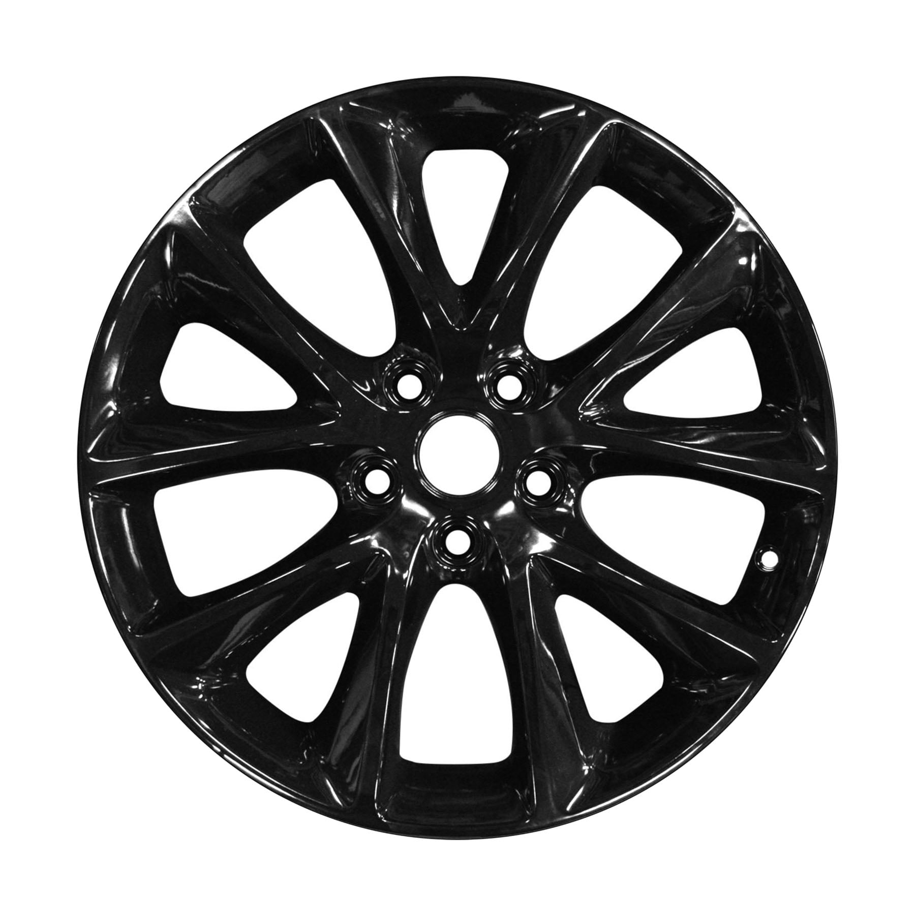 New Aftermarket Painted Black Aluminum Wheel 20 x 8 5 Double Spoke ...