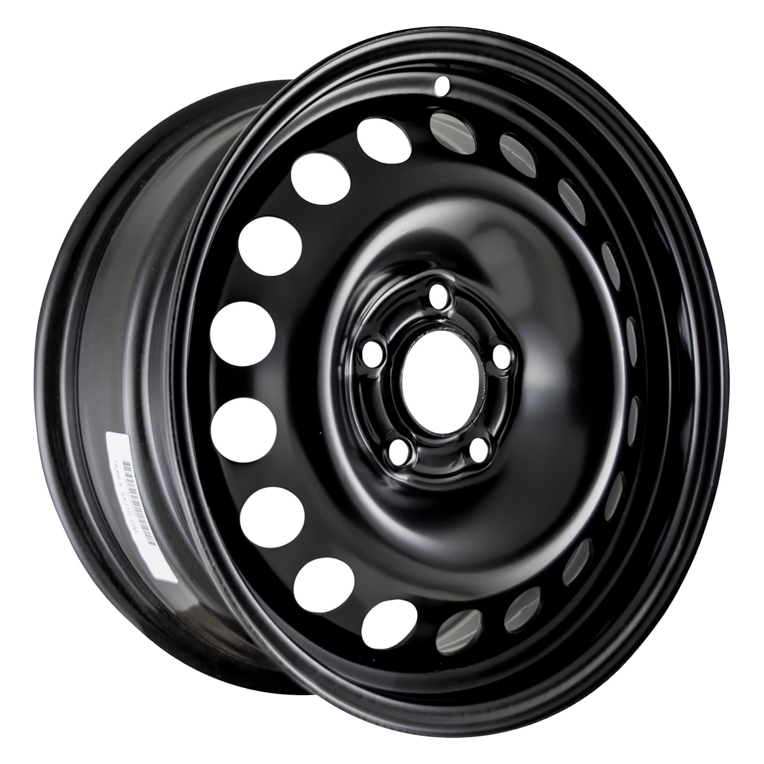New Aftermarket Painted Black Steel Wheel 16 x 6.5 16 Hole Style fits ...
