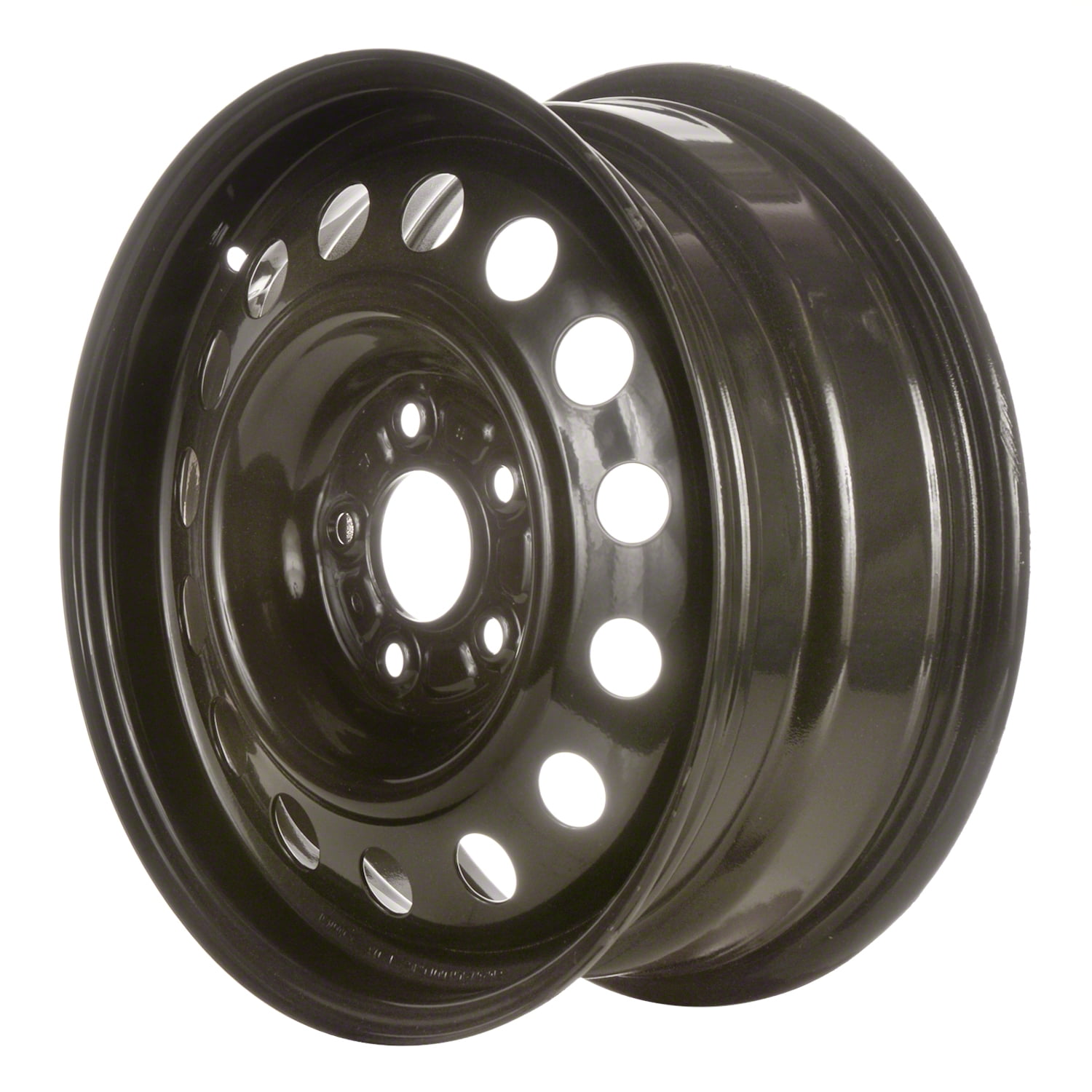 New Aftermarket Painted Black Steel Wheel 16 x 6.5 529103Y150 15 Hole ...