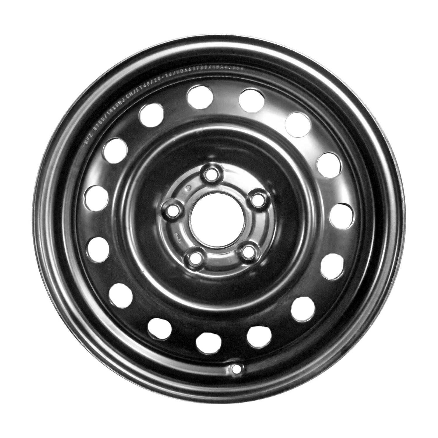 New Aftermarket Painted Black Steel Wheel 16 x 6.5 52910A4000 15 Hole ...
