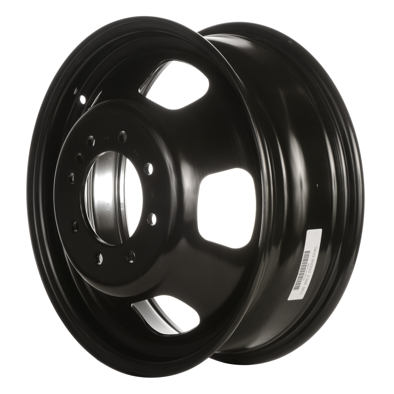 New Aftermarket Painted Black Steel Wheel 17 x 6 5 Slot Style fits 2006 Dodge Ram 1500 Laramie ...