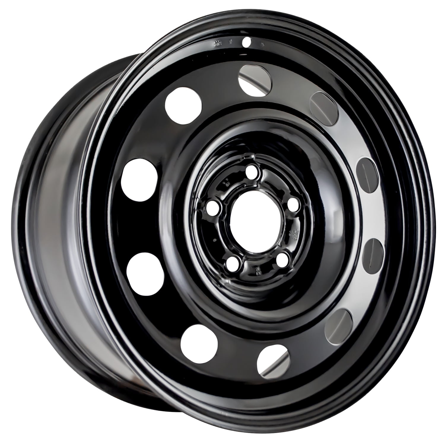 KAI 17X7.5 Replica Steel Wheel, Premium Quality, Black, 5 Lug, 4.5 Bolt ...