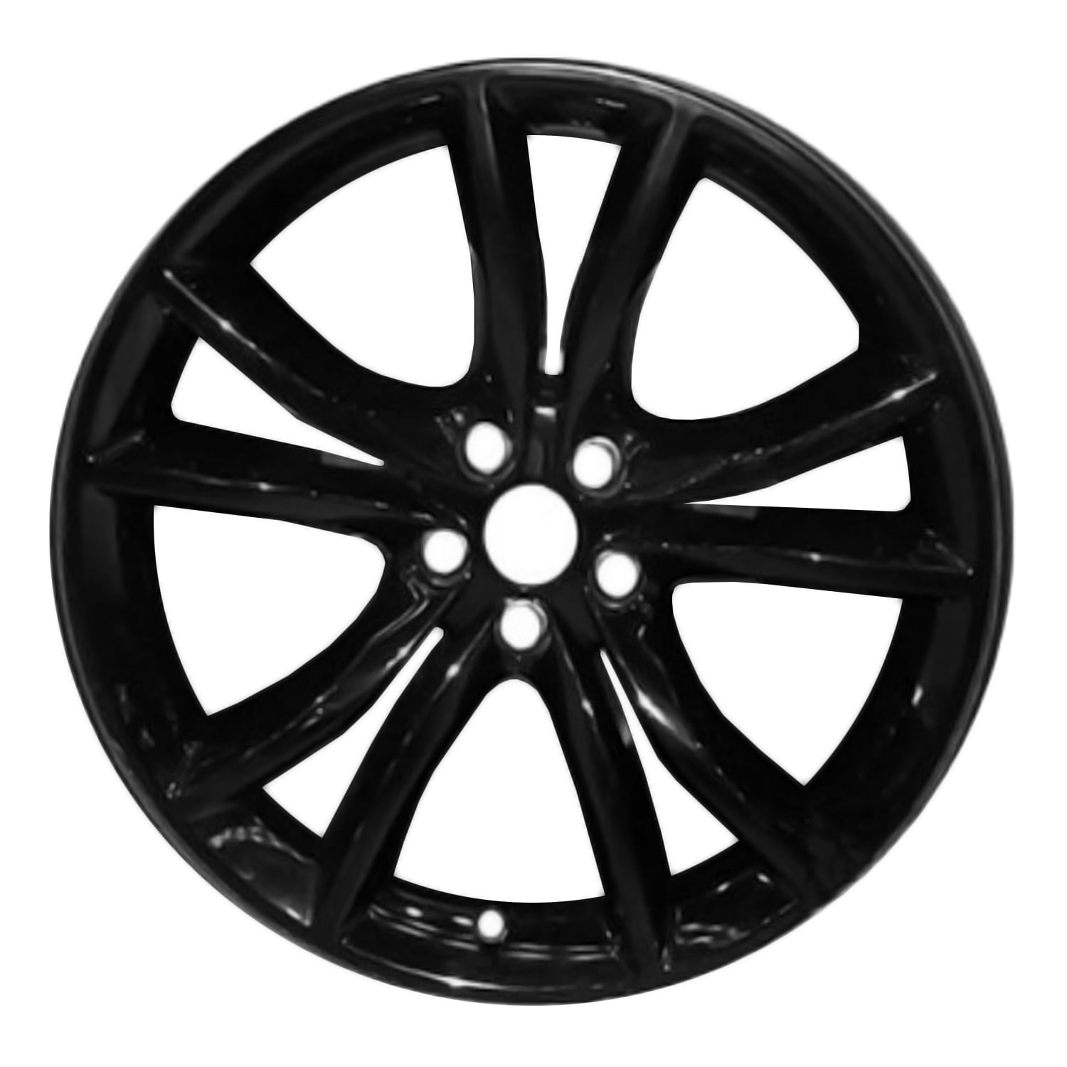 New Aftermarket Painted Gloss Black Aluminum Wheel 20 x 8 10 Spoke ...