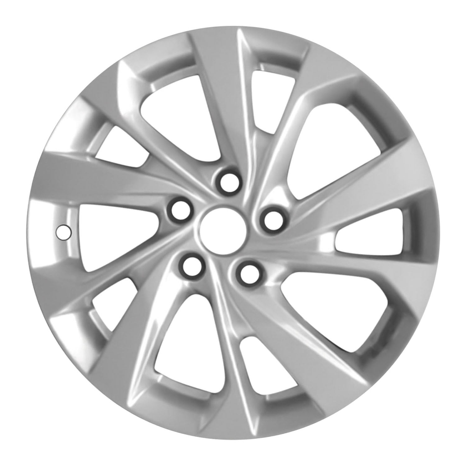 New Aftermarket Painted Light Silver Metallic Aluminum Wheel 17 x 7 ...