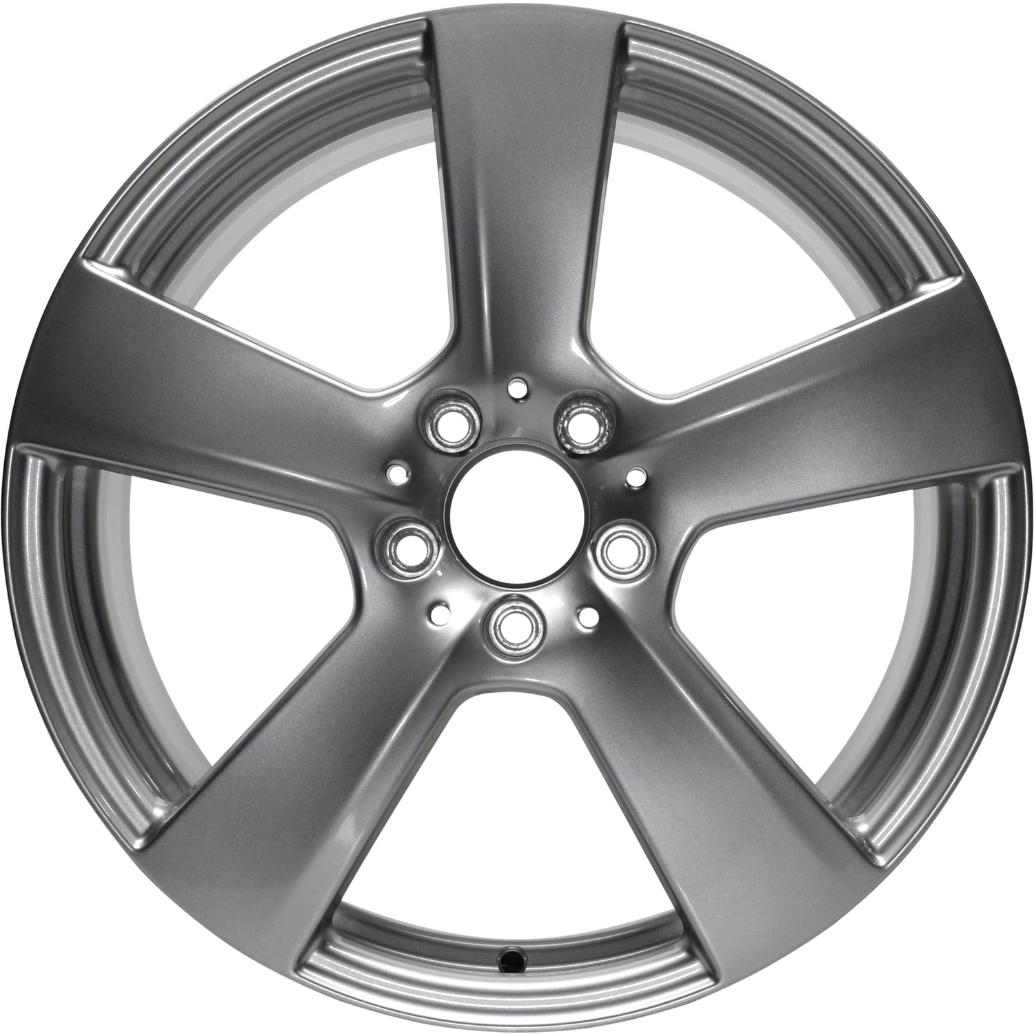 New Aftermarket Painted Silver Aluminum Wheel 18 x 8.5 2124011302 fits ...