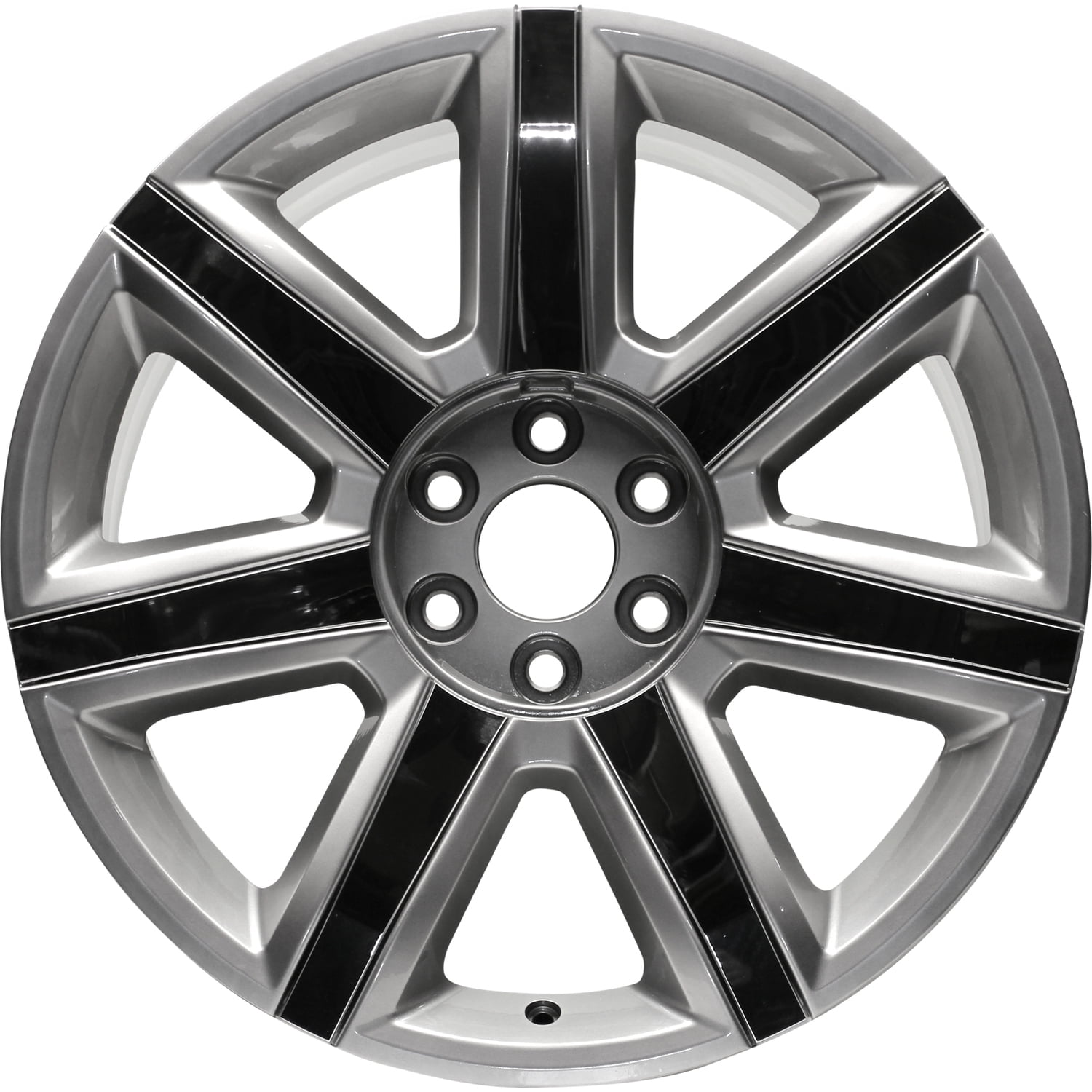 New Aftermarket Painted Silver Aluminum Wheel 22 x 9 22962909 7 Spoke ...