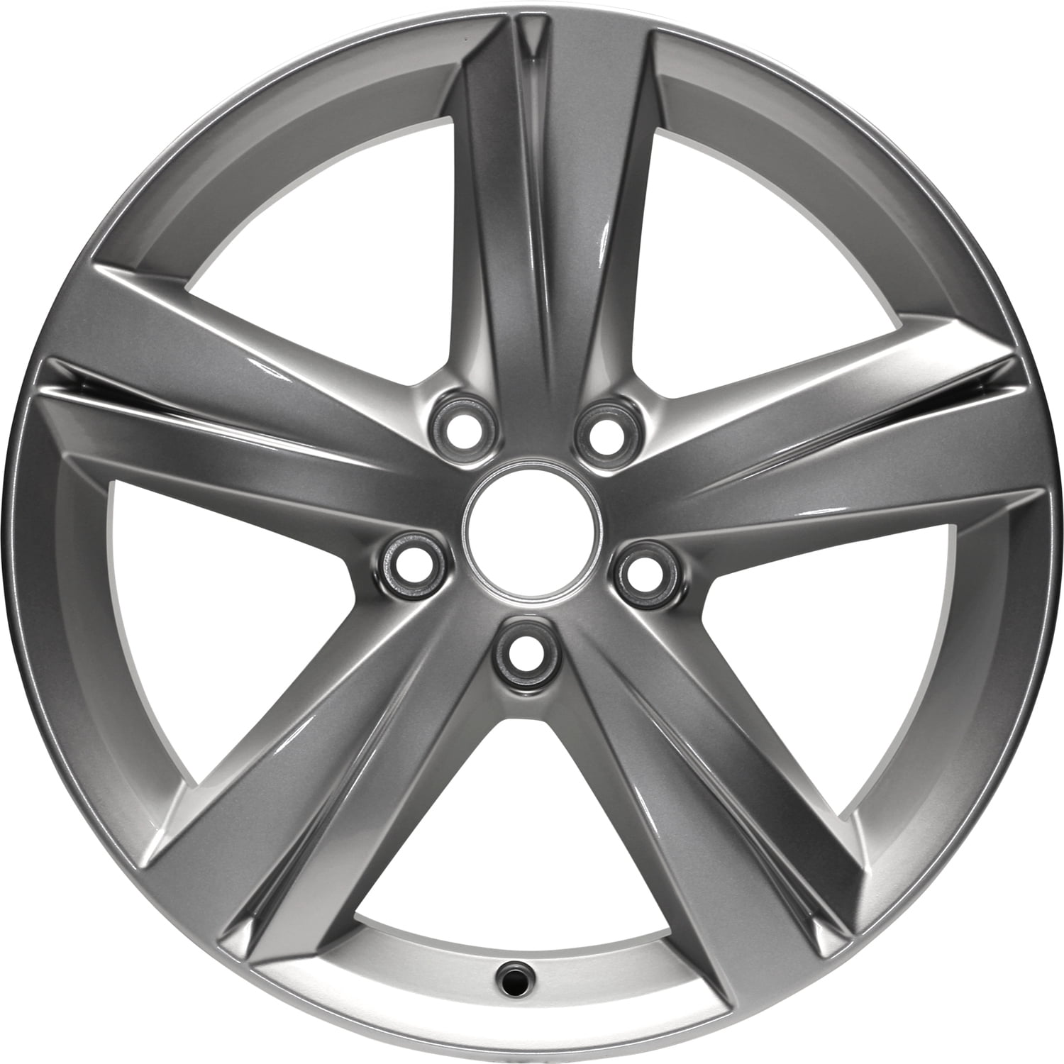 New Aftermarket Painted Silver Metallic Aluminum Wheel 17 x 7 ...