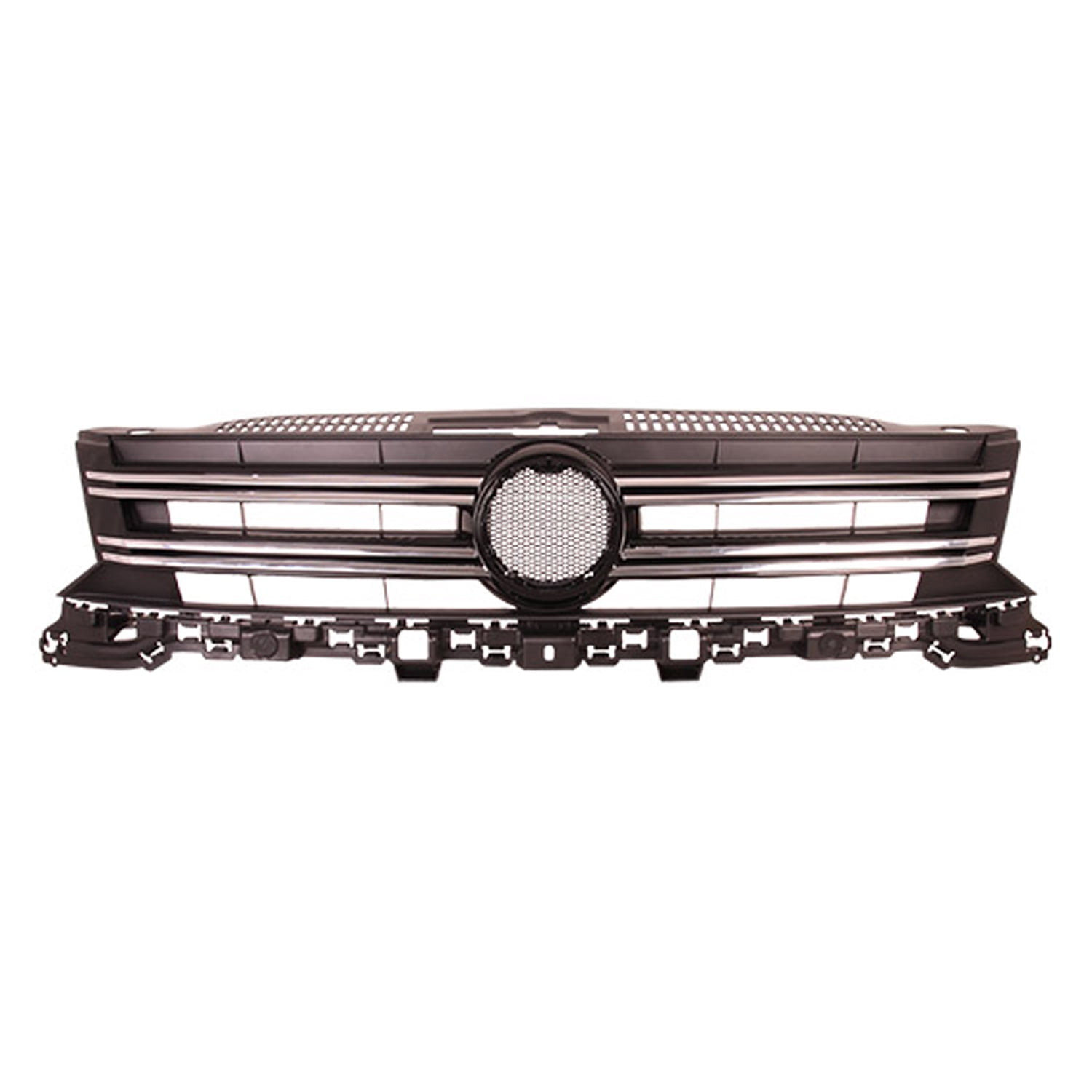 New Aftermarket Premium Fit Black / Chrome Front Grille 5N0853651J9B9 ...