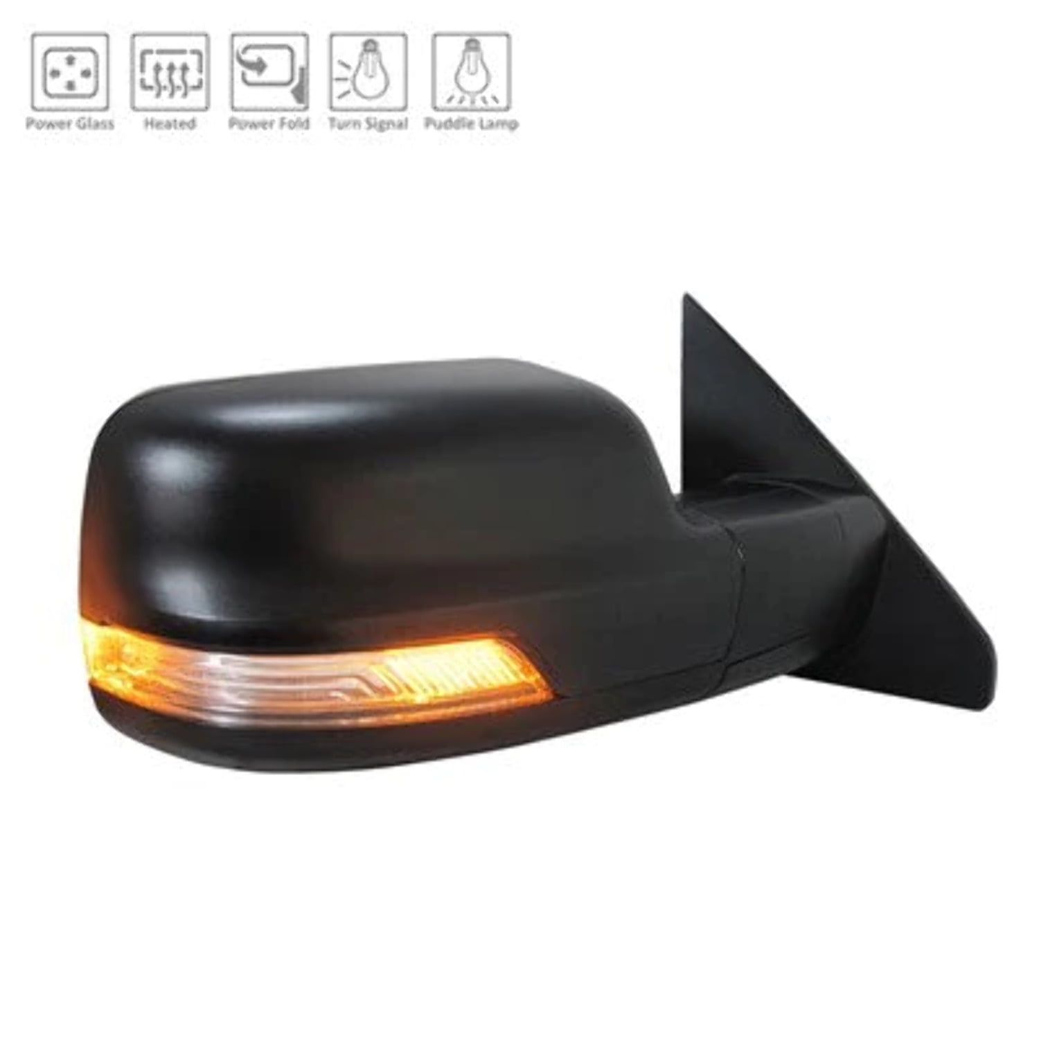 New Aftermarket Premium Fit Black Passenger Side Door Mirror 68276500AH ...
