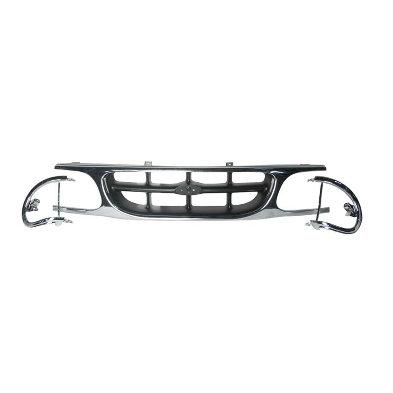 New Aftermarket Premium Fit Chrome / Silver / Unpainted Front Grille ...