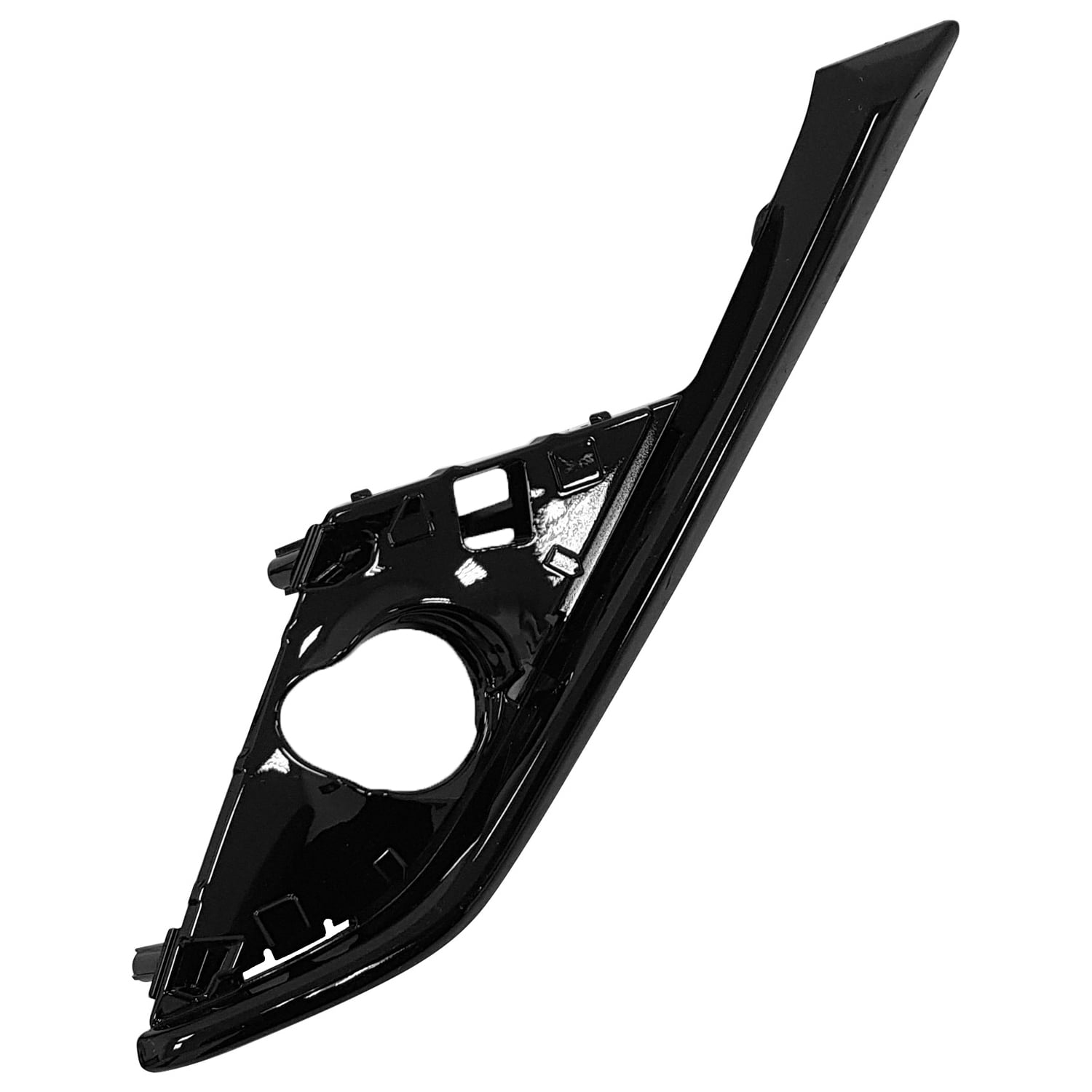 New Aftermarket Gloss Black Front Passenger Side Bumper Cover Grille ...