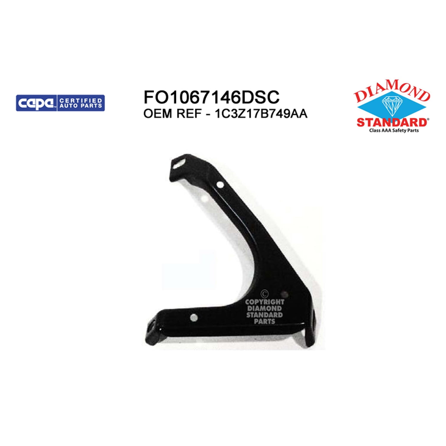 New Aftermarket CAPA Front Passenger Side Bumper Mounting Bracket ...