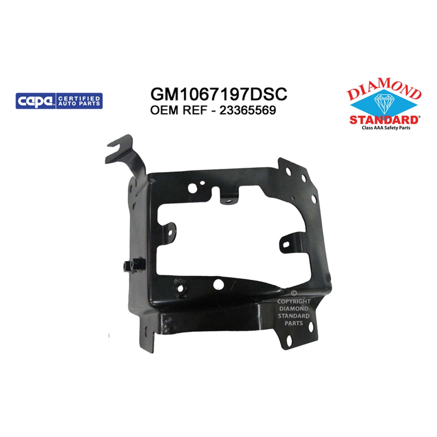New Aftermarket CAPA Front Passenger Side Outer Bumper Mounting Bracket ...