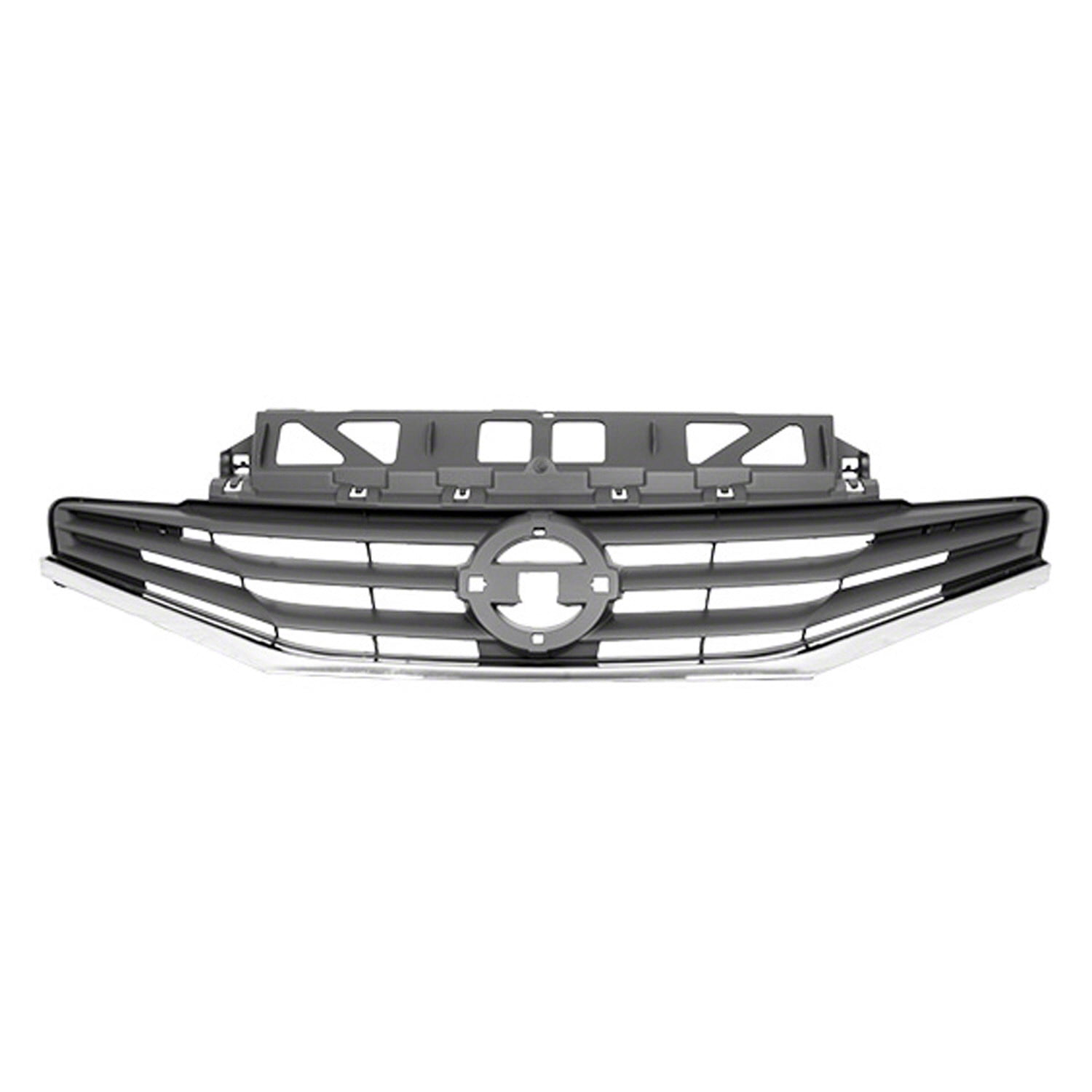 New Aftermarket Premium Fit Gray / Chrome Front Grille 623103VY0A fits ...