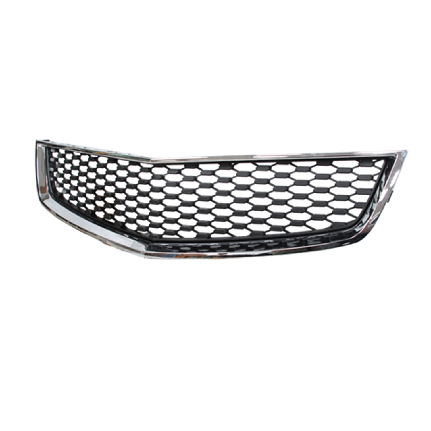 New Aftermarket Premium Fit Matte-Black / Chrome Front Lower Grille ...