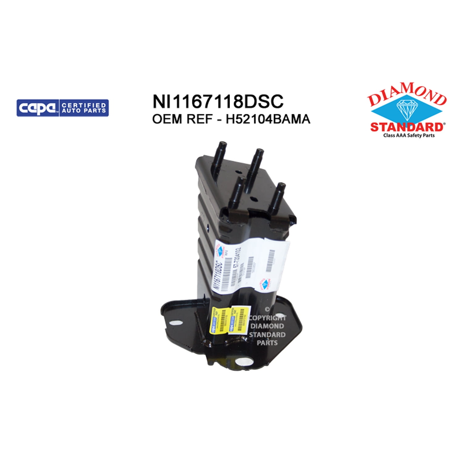 New Aftermarket CAPA Rear Passenger Side Bumper Impact Bar Bracket ...