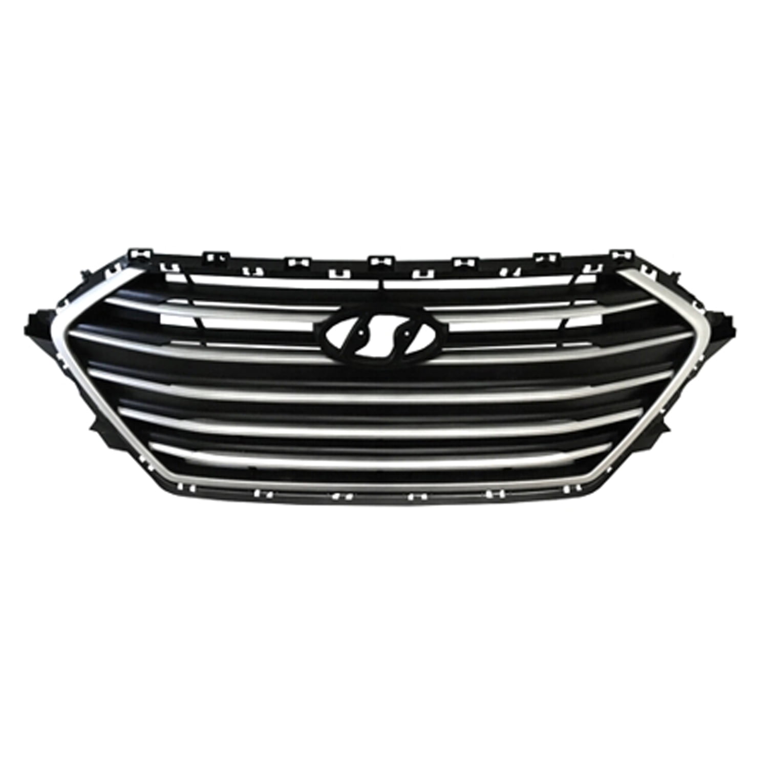 New Aftermarket Premium Fit Silver / Black Front Grille 86350F2000 fits ...