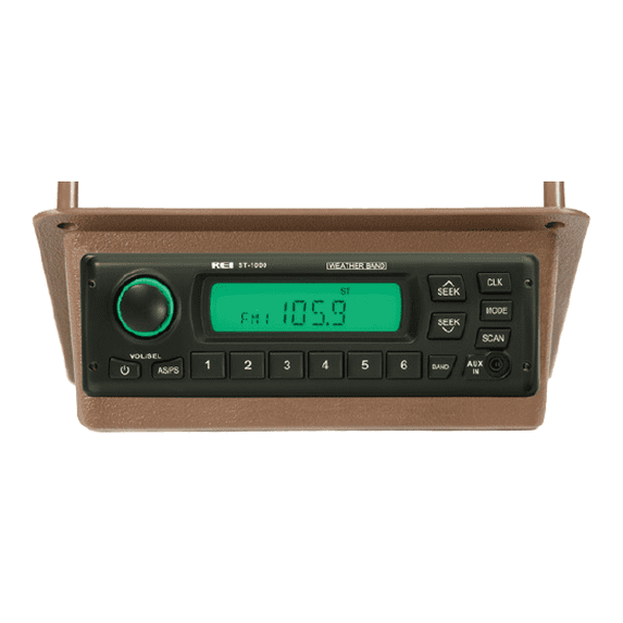 New Aftermarket Radio Kit w/Brown Bezel Replacement for JOHN DEERE 50 ...