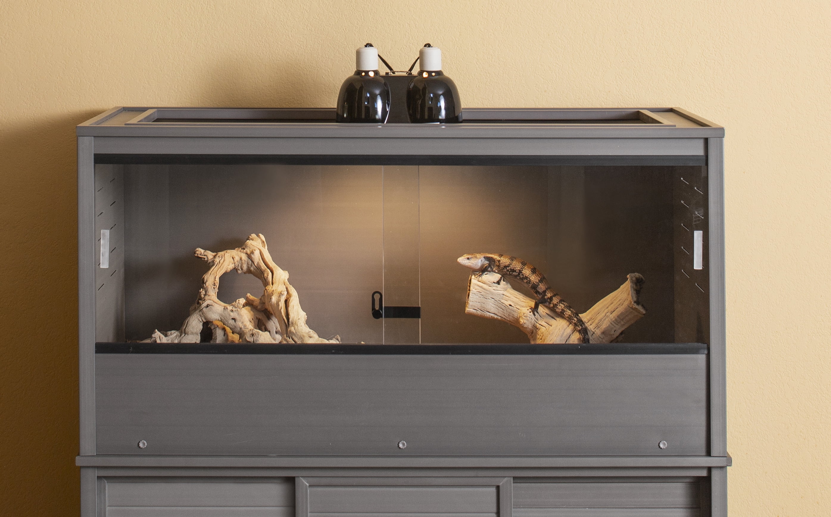 New Age Pet® ECOFLEX® 48 in. Mojave Reptile Terrarium Lounge - Durable Composite Habitat with ...