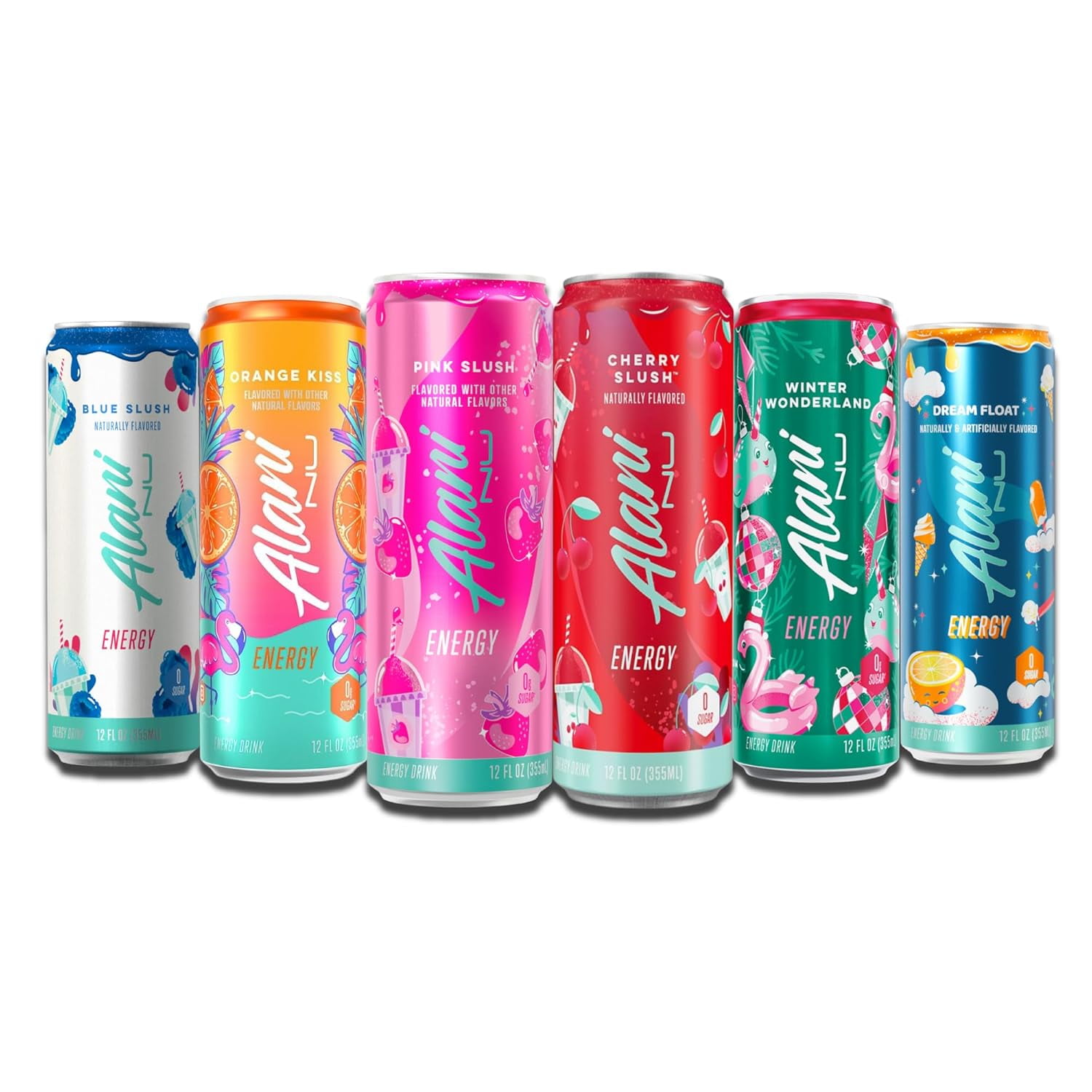 New Alani Energy Drink Variety Pack Pink Slush, Blue Slush, Cherry ...