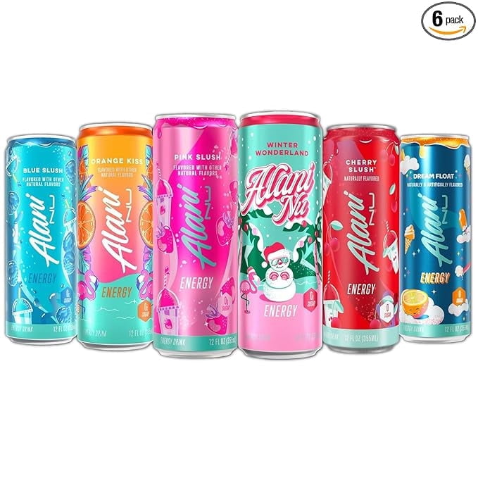 New Alani Energy Drink Variety Pack Pink Slush, Blue Slush, Cherry ...